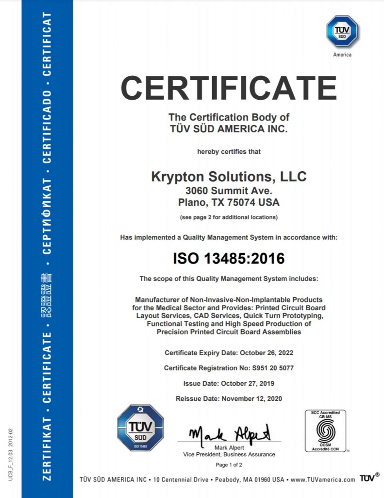 Certifications - Krypton Solutions
